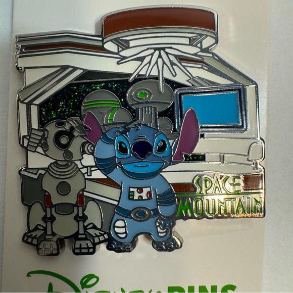 Disney | Accessories | Nwt Disney Pin Lilo And Stitch Space Mountain ...